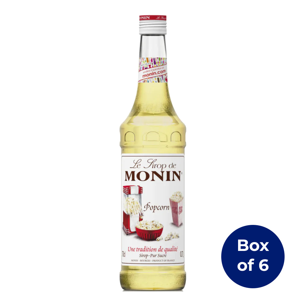 Monin Popcorn Syrup 700ml (Box of 6)
